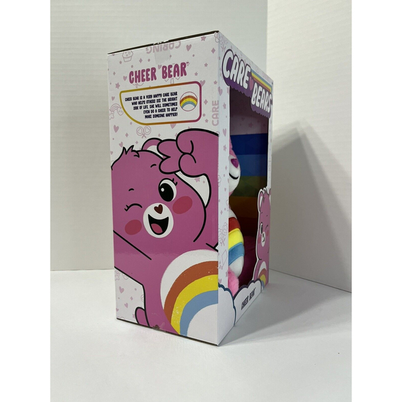 Basic Fun | Toys | Cheer Bear 4 221 Pink With Rainbow Extra Soft ...